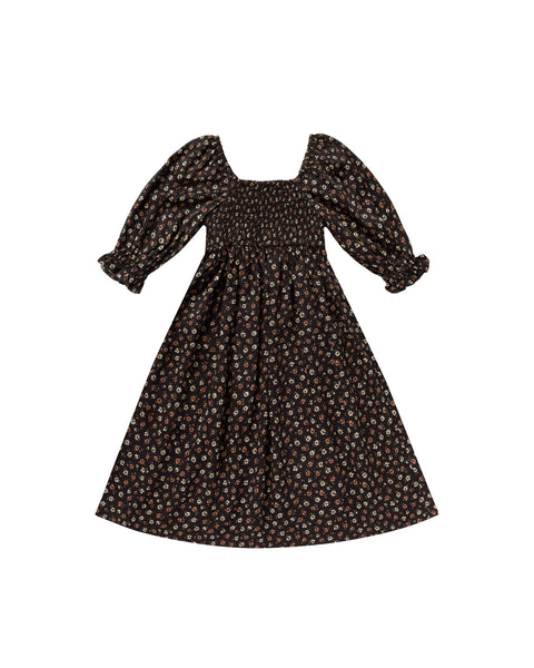 Adelaide Dress Dark Floral Rylee + Cru