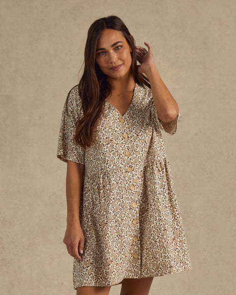 Button Jersey Mini Dress Harvest Rylee + Cru