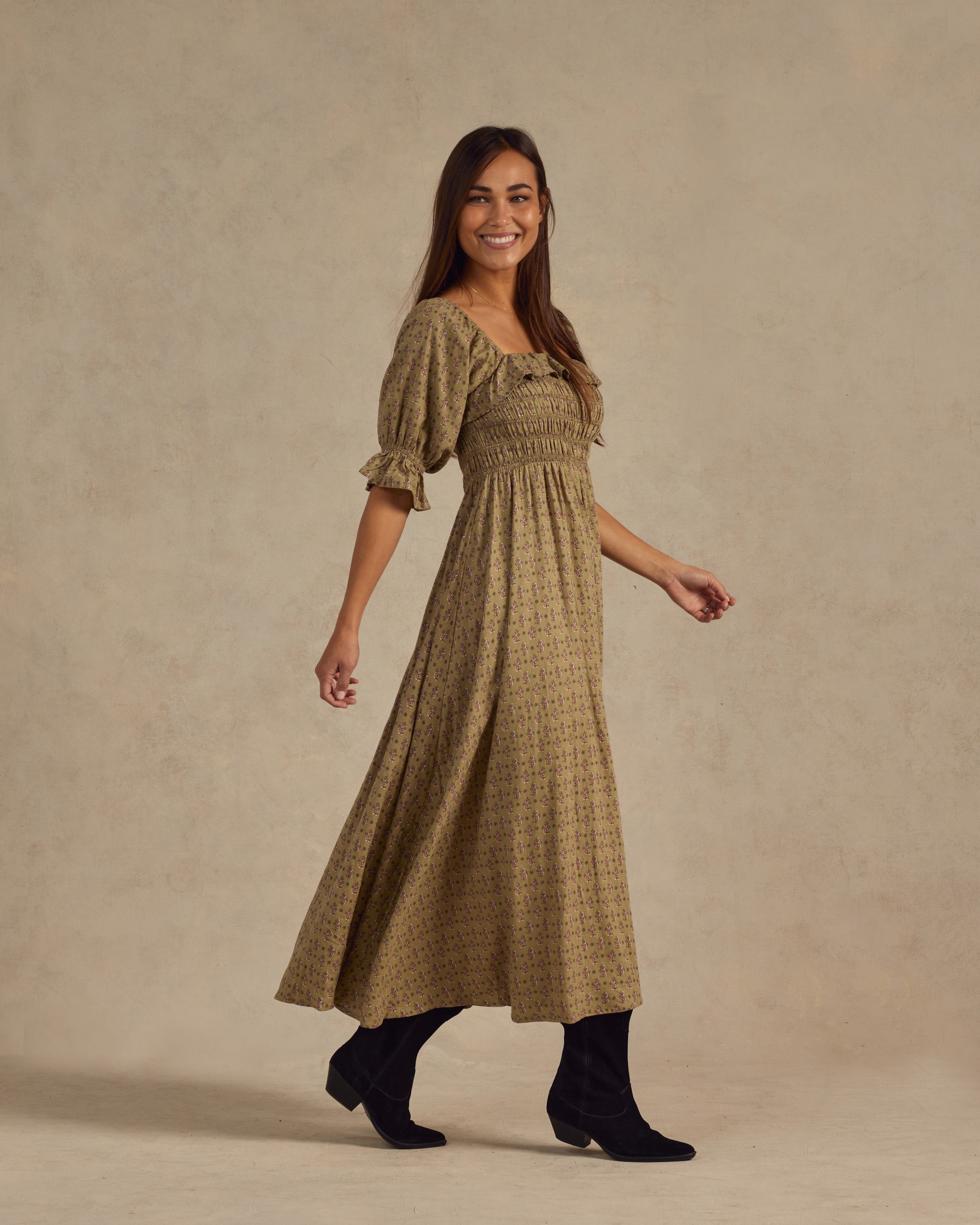 Birdie Dress Flower Block Rylee + Cru