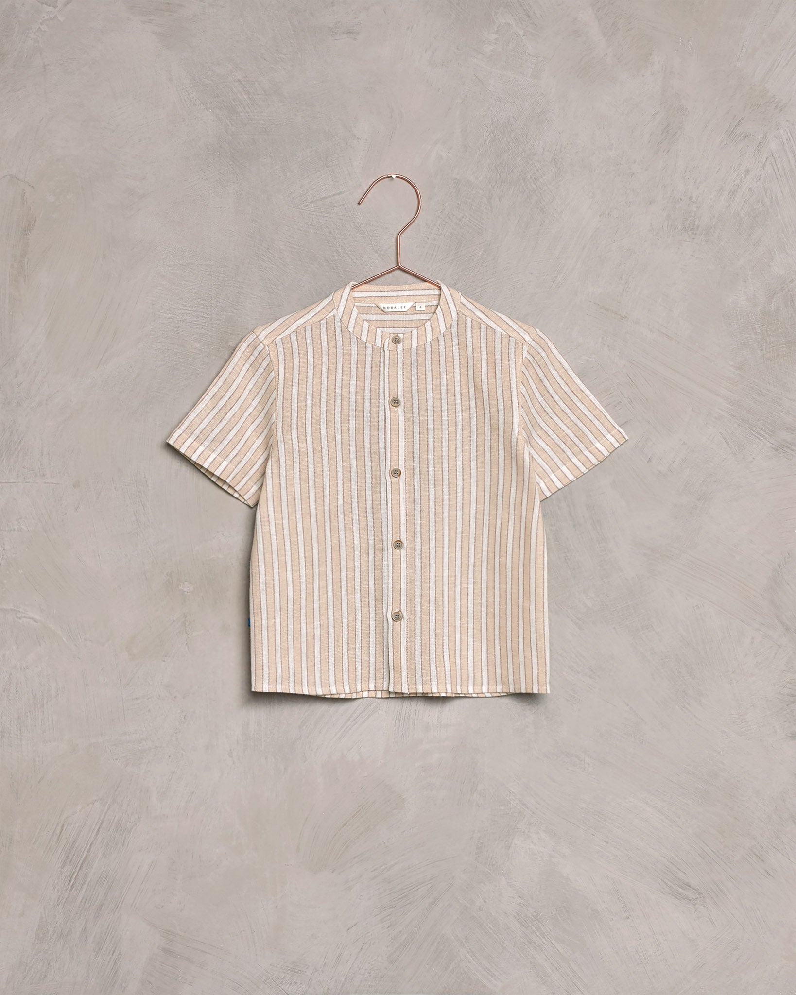 Archie Shirt Ecru / Cafe Stripe Noralee